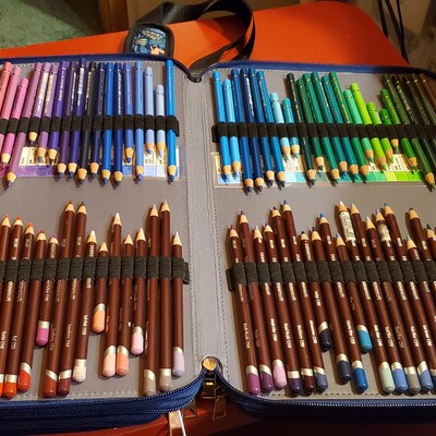 Brutfuner square Pencils 120 Colored Pencil Set DIY Color Chart ...