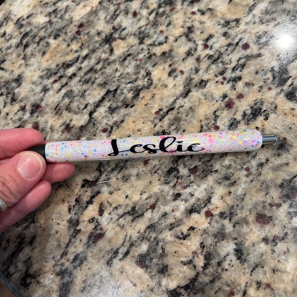 Confetti Glitter Pen, Glitter Pen, Personalized Pen, Gift for Nurse ...