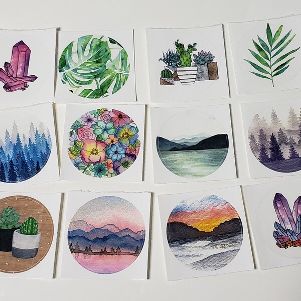 Nature Stickers, Sticker Grab Bag, Sticker Set, Mountain Stickers ...