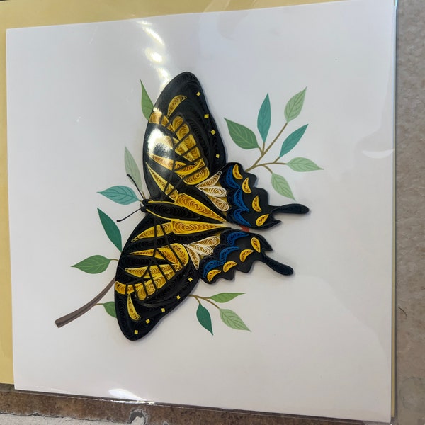 Butterfly Quilling Greeting Card, Handmade Greeting Card, Quilling ...
