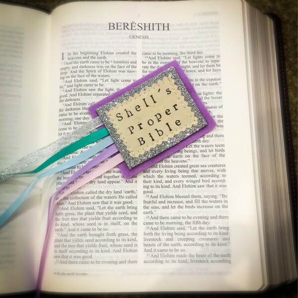 Personalised Bookmark Felt, Custom Bookmark With Tassel, Book Lover ...