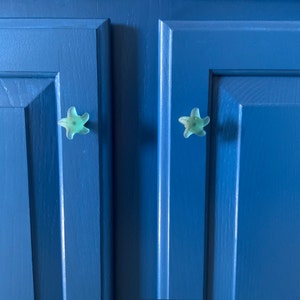 Knobs Stone Knobs Cabinet Knobs White Glass Sand Dollar - Etsy