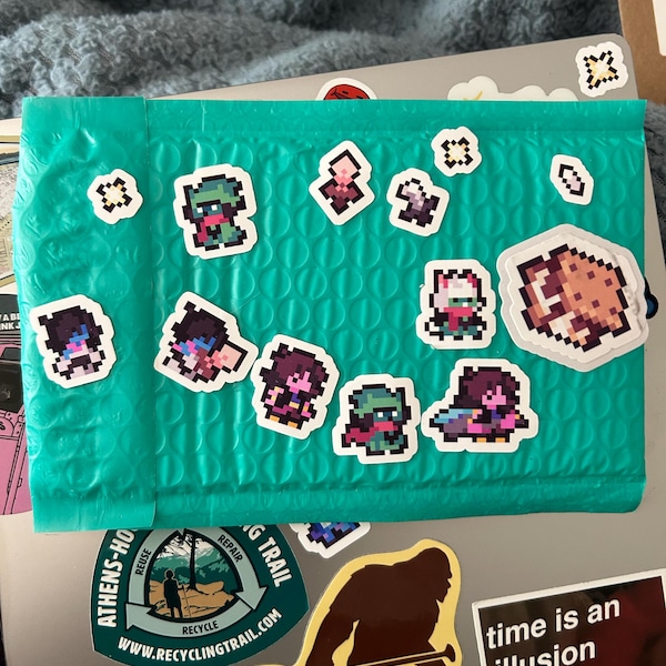 Deltarune Sticker Set | 19 Stickers | Mini Pixel Art Die-cut Matte Vinyl Sticker Pack - Etsy