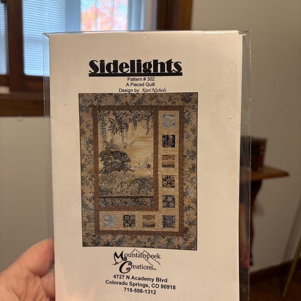 SIDELIGHTS Quilt Pattern - Kari Nichols - Mountainpeek Creations 302 ...
