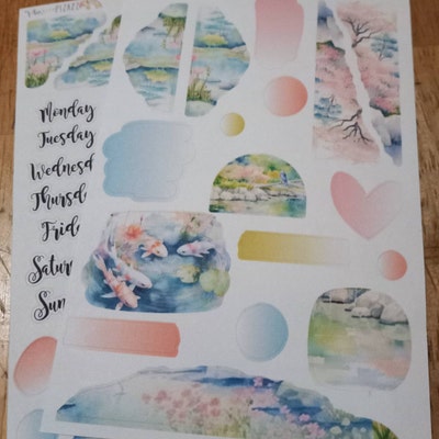 STRAWBERRY Days//printable Deco Sticker Sheets Printable PDF //cut Line ...