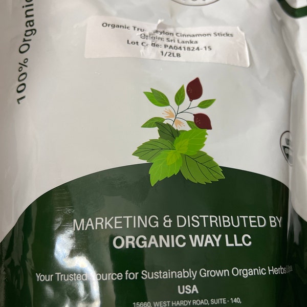 Organic Way Moringa Leaf Powder Herbal Tea Organic, Kosher, USDA ...