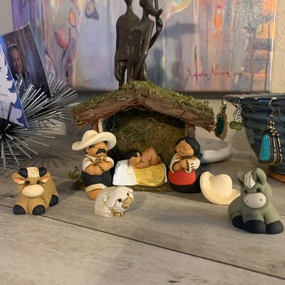 Handmade Nativity Scene 3, Christmas Decor Holiday Ornaments - Etsy