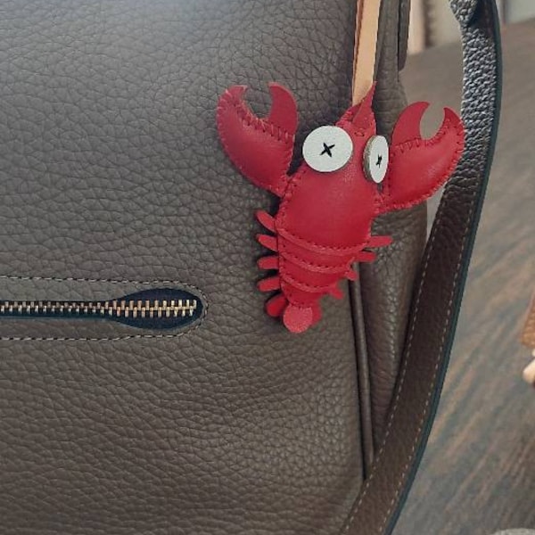 Crawfish Bag Charm, Unique Microfiber Bag Charm, Cute Key Chain ...