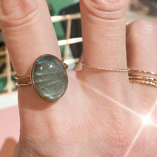 Gold Hamsa Ring, Against the Evil Eye, Gold Filled Ring, Brass Hand ...