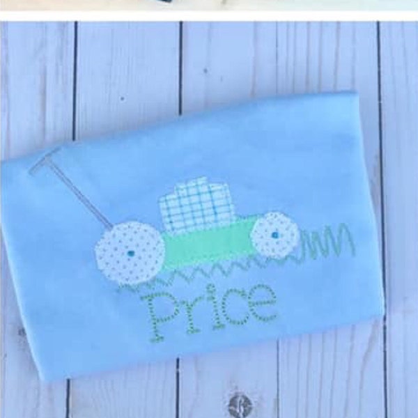 Blanket Stitch Lawn Mower Applique With Vintage Stitch, Quick Stitch ...