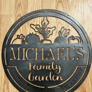 Custom Vegetable Garden Sign Metal Vegetable Stand Signs - Etsy