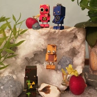 Miniature Wooden Robots. Rusty Robot Collection. - Etsy UK