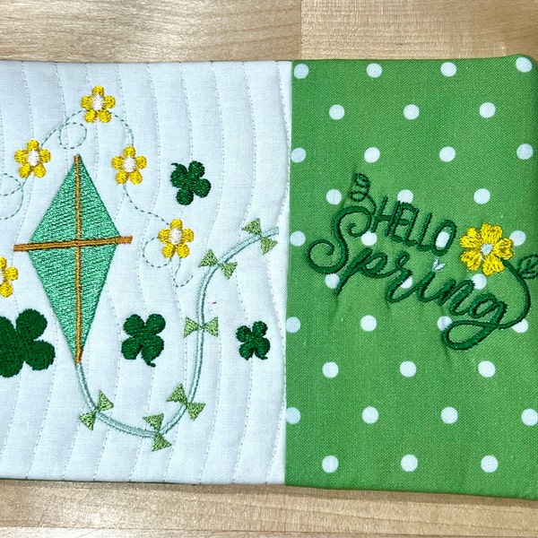 Hello Spring Embroidery Design, Machine Embroidery Design, 5 Sizes ...