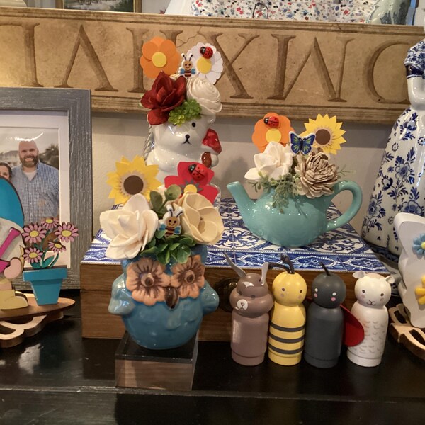 Sola Wood Flower Table Centerpiece, Floral Arrangement, Bouquet, Faux ...