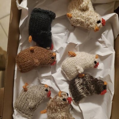 Mini Knitted Chickens DIGITAL PATTERN - Etsy