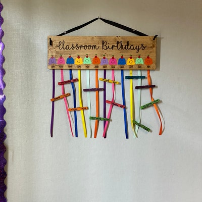 Birthday Calendar Birthday Chart Ice Cream Classroom Decor Teacher Gift ...