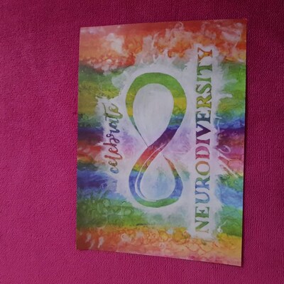 Celebrate Neurodiversity Postcard neurodiversity Pride Postcard, Autism ...