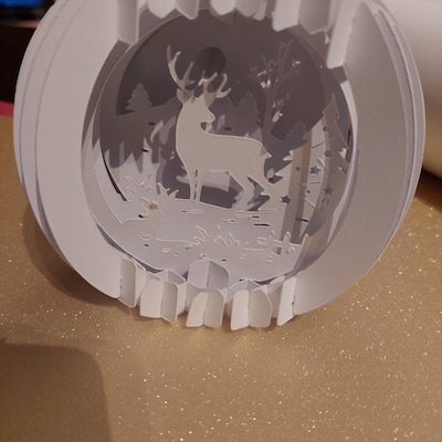 Pack 4 Sphere Popup Mini for Xmas, SVG Templates for Cricut Joy and ...