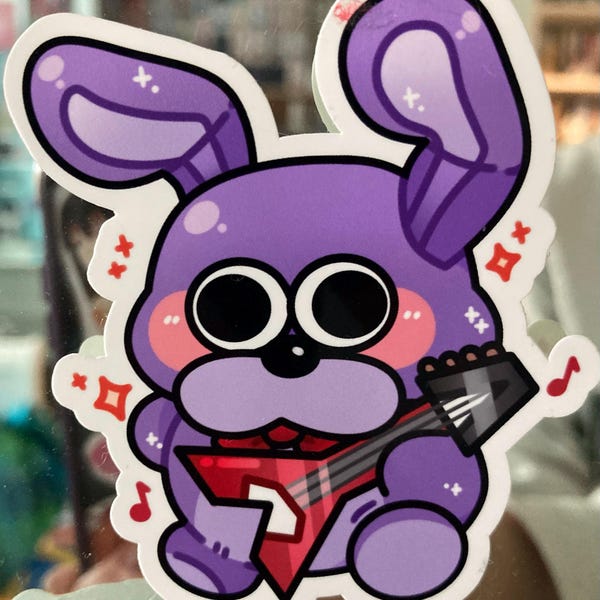 FNAF Inspired Stickers Ft. Freddy, Bonnie, Chica, Foxy, Sun, Moon ...