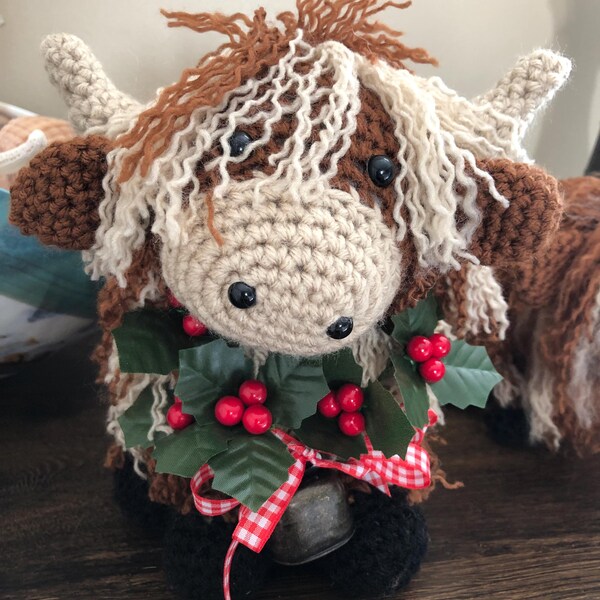 Highland Cow Crochet Pattern Amigurumi Cow Pattern Digital Download DIY ...