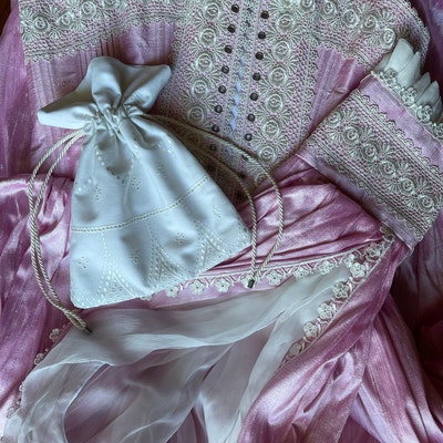 Ribbon Embroidered Reticule or Reticule or Regency Reticule - Etsy