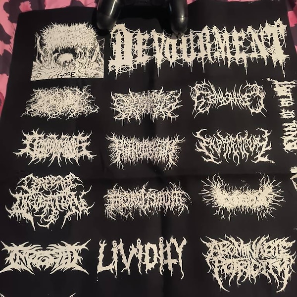 Dsbm Patches Sheet, Black Metal - Etsy