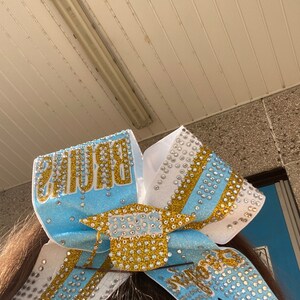 Game Day Cheer Bow Made in Your Team Colors. Comment Colors at - Etsy
