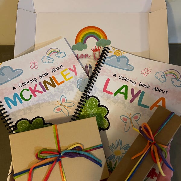 Personalized Kids Color Books - Coloring Fun Activity Pages - Unique ...