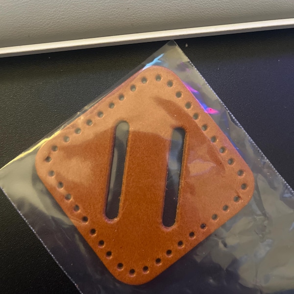 Leather Backpack Diamond Patch | Lash Tabs | Pig Nose | No Holes ...