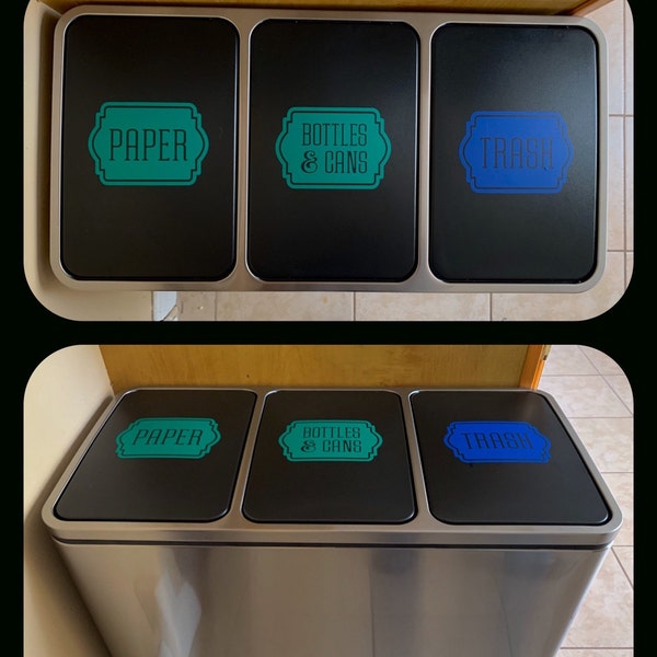 Trash Decal, Sticker for Garbage Barrel, Vinyl Decal for Trash Can ...