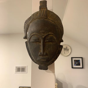 African Mask Antique Wall African Mask Traditional Vintage Art Tribal ...