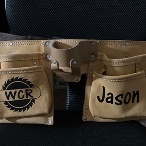 Personalized Tool Belt With Name , Custom Tool Belt, Fathers Day Gift ...