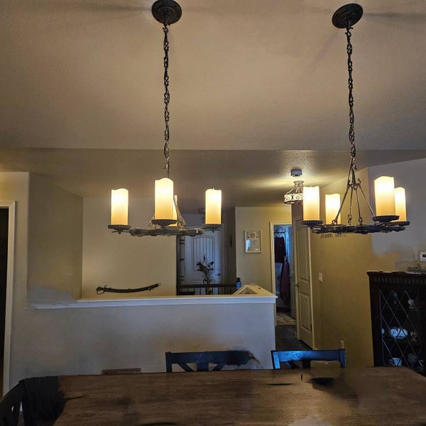S-hook Chain, Wrought Iron, Lighting, Chandelier, Lamp, 1/4" Dia ...