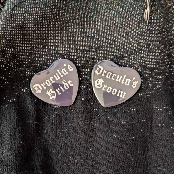 Vampire Girlfriend/boyfriend Matching Couple Pinback Buttons - Etsy