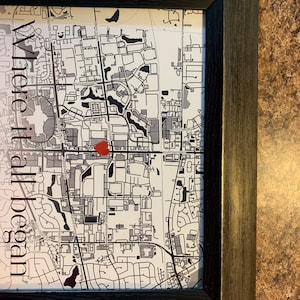 Personalized Map Canvas Print Home Address Map Family Sign | Etsy