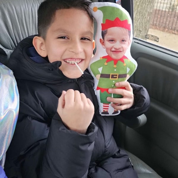 My Face Pillow Custom Personalized Photo Pillow Gift Christmas Elf ...