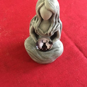 Moon Goddess Statue Lunar Goddess Tea Light Holder Goddess | Etsy