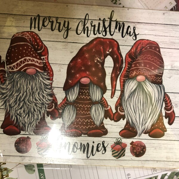 Merry Christmas Gnomies Sign, Wreath Sign, Wreath Supplies, Wreath ...