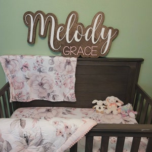 Personalized 3D Nursery Baby Name Sign Custom Wood Name Plaque ...