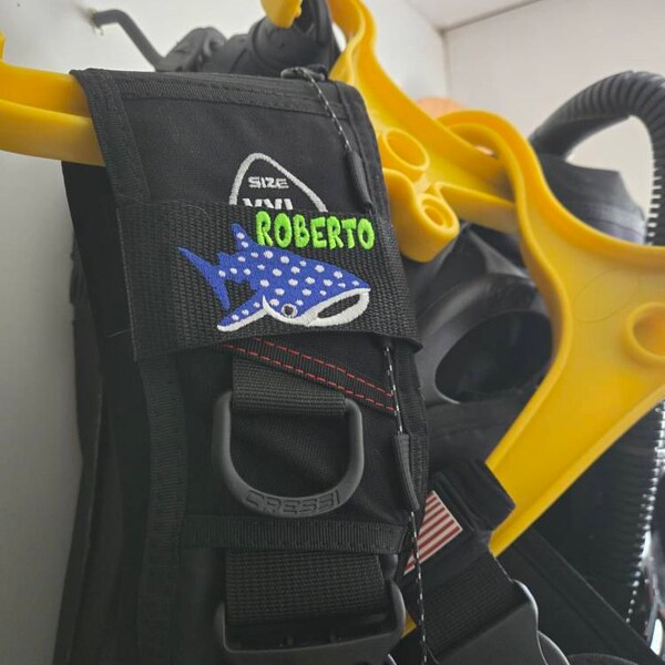Silver Shark Personalized & Customizable Scuba Diver BCD Identification ...