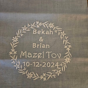 Tefillin and Talit Bag Set,jewish Prayer Bag,tallis Bag,grey Linen ...