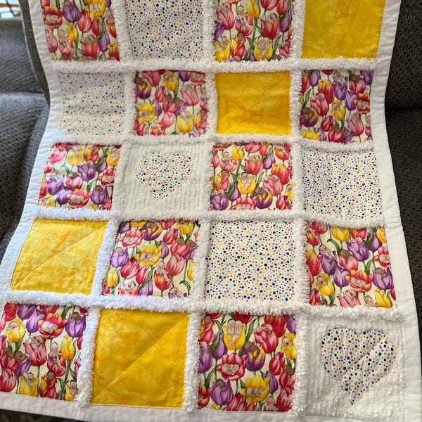 Ruffle Rag Quilt Tutorial – Vintage-inspired PDF Pattern With Ruffled ...