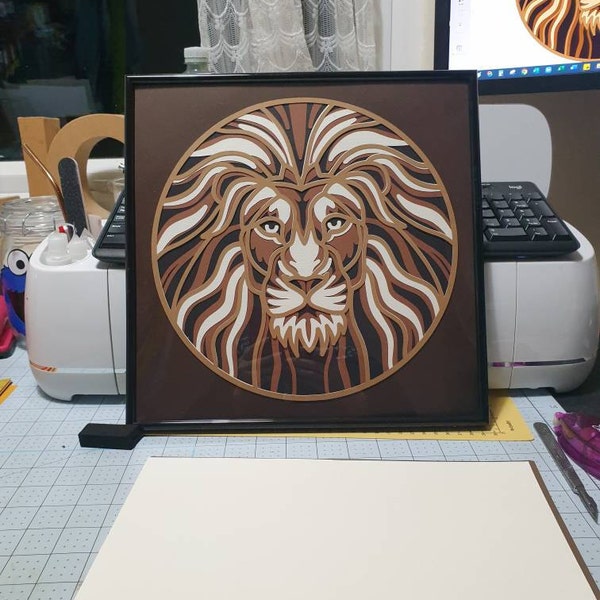Lion Multilayer SVG/ Lion Cut File/ 3D Layer/ Plywood Cutting/ Paper ...