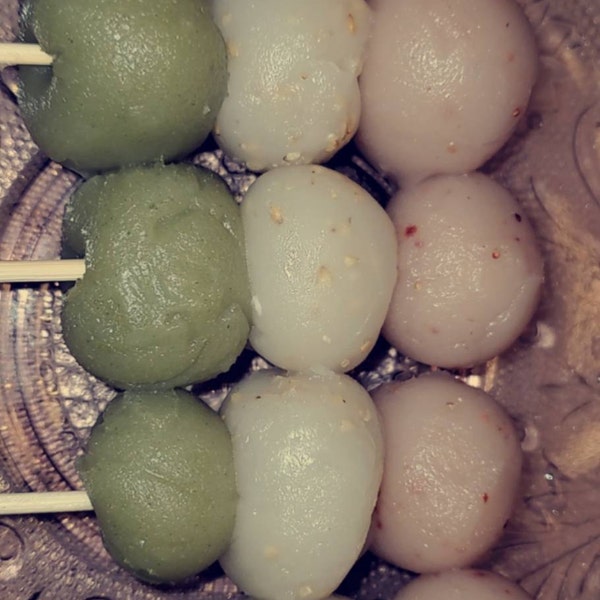 DIY Kit Hanami Dango Mochi Rice Cake Free Shipping 10 Skewers 30 ...