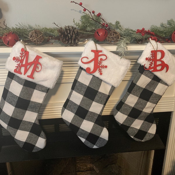 Stocking Tags - Customized Wooden Labels - Personalized Stocking Tag ...