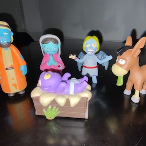 Zombie Nativity Set of 5 Figurines | Resin Christmas Decor | Funny ...