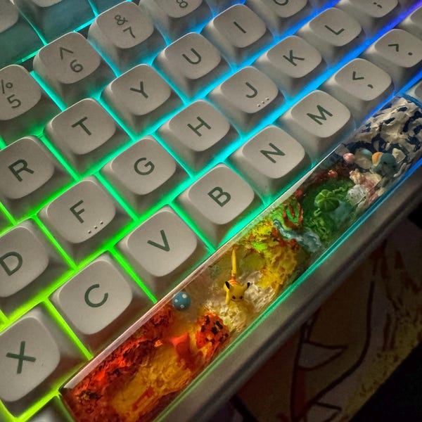 Custom Spacebar Keycap, Custom Keycap, Artisan Keycap, Character Custom ...
