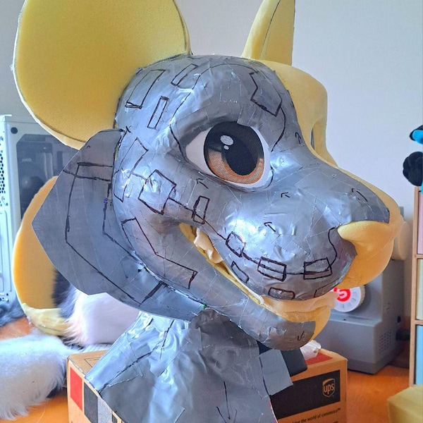 Toony Fox Fursuit Costume Expanding Foam Head Base - Etsy