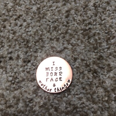 Hand Stamped Challenge Coin,wallet Insert,military Gift,military Token ...