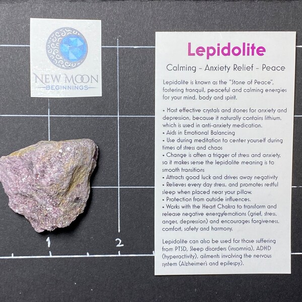 Raw Lepidolite Stone - Lilac Lepidolite Crystal - Raw Lepidolite ...